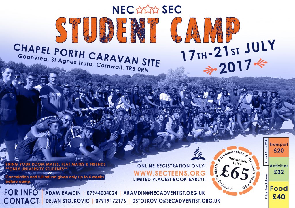SEC/NEC Student Camp 2017 – Croydon Seventh-day Adventist Church