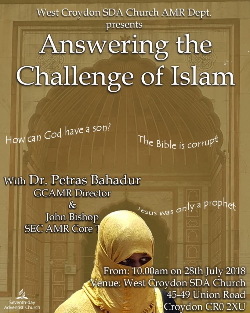 Answering the Challenge of Islam – Croydon Seventh-day Adventist Church