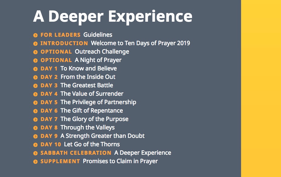 10 Days of Prayer – Croydon Seventh-day Adventist Church