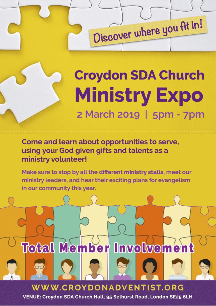 Croydon SDA Church Ministry Expo – Croydon Seventh-day Adventist Church