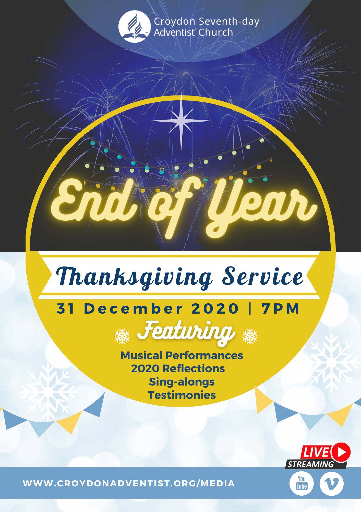 End of Year Thanksgiving Service – Croydon Seventh-day Adventist Church