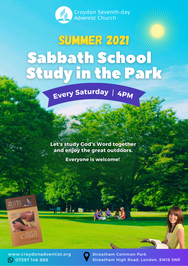 Sabbath School Study in the Park – Croydon Seventh-day Adventist Church