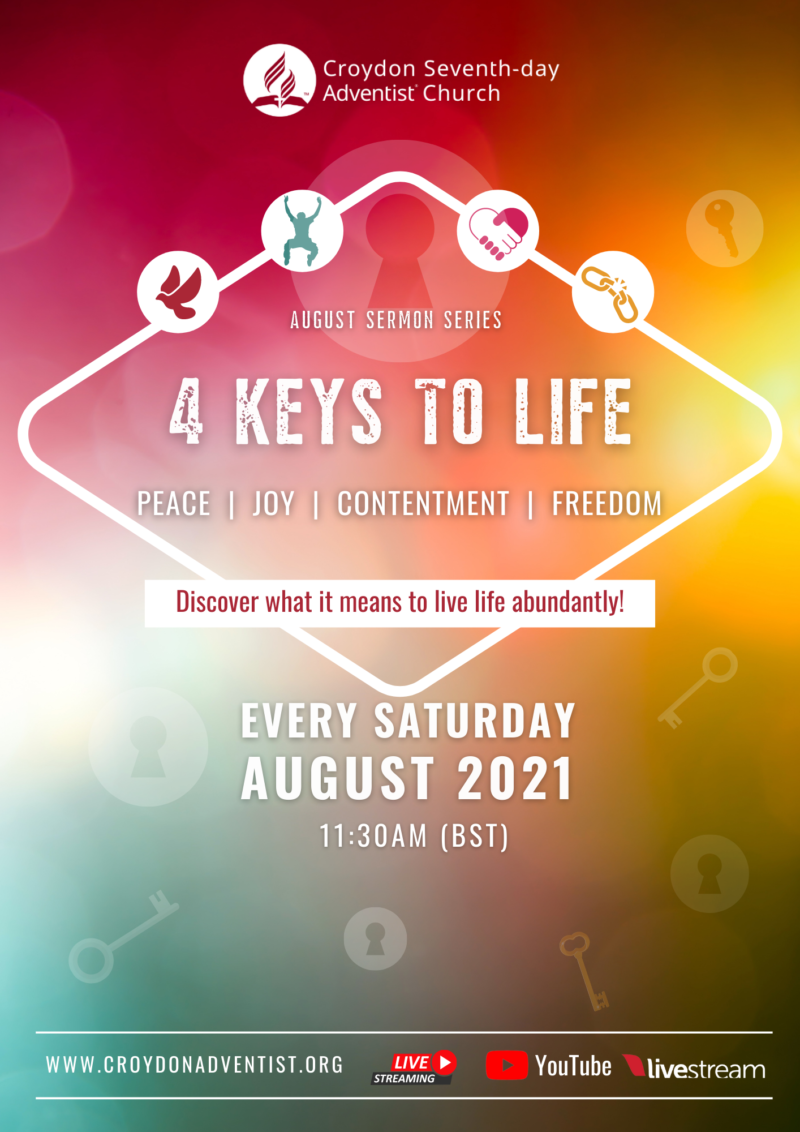 4 Keys to Life Series – Croydon Seventh-day Adventist Church