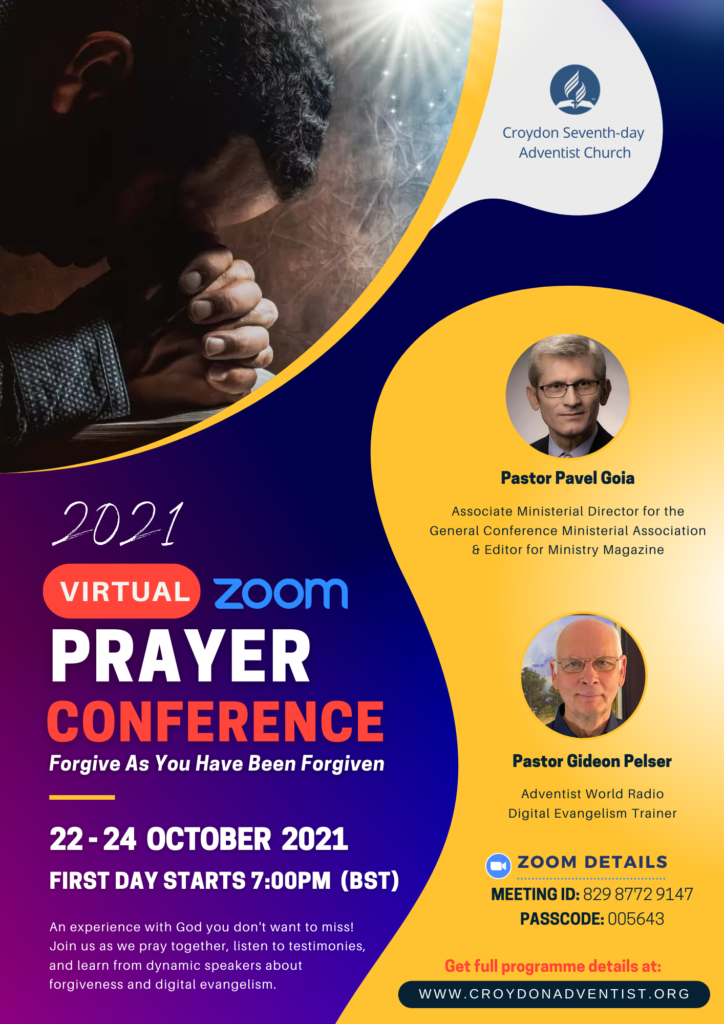 Virtual Prayer Conference 2021 – Croydon Seventh-day Adventist Church