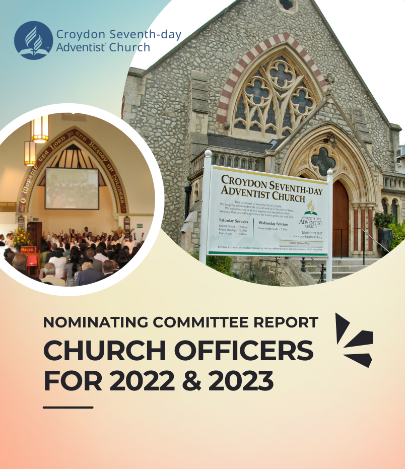 Nominated Officers for 2022-23 – Croydon Seventh-day Adventist Church