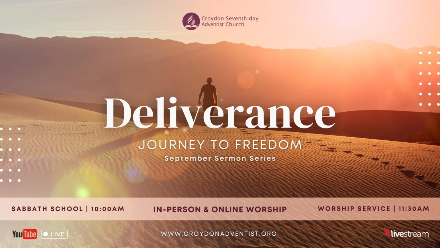 Deliverance Sermon Series: Journey to Freedom – Croydon Seventh-day ...