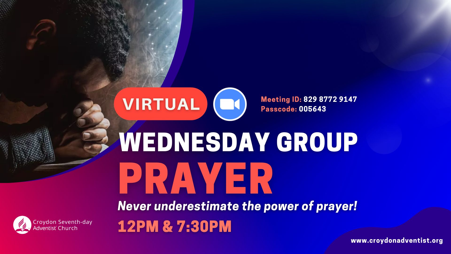 Online Prayer Meeting – Croydon Seventh-day Adventist Church