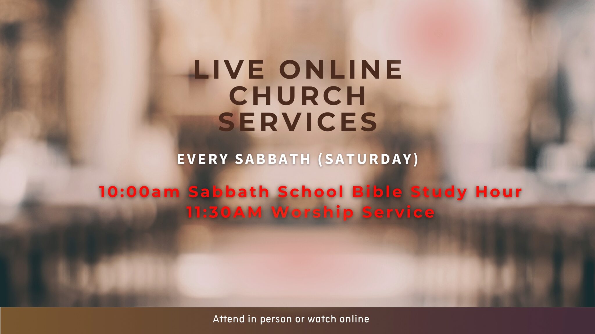 Watch Live – Croydon Seventh-day Adventist Church
